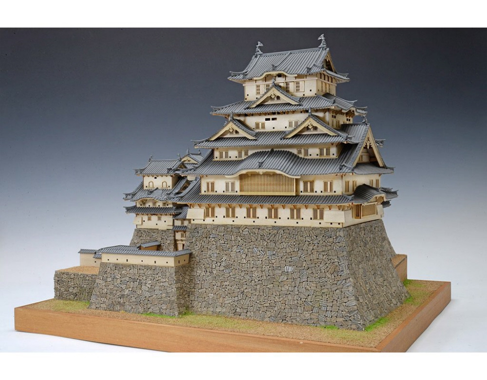 "Himeji Castle" Wooden Japanese Castle Model, by Woody JOE
