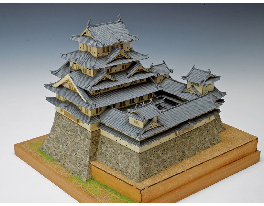 "Himeji Castle" Wooden Japanese Castle Model, by Woody JOE