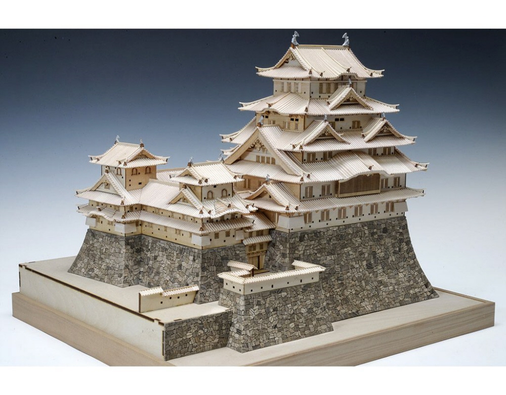 "Himeji Castle" Wooden Japanese Castle Model, by Woody JOE