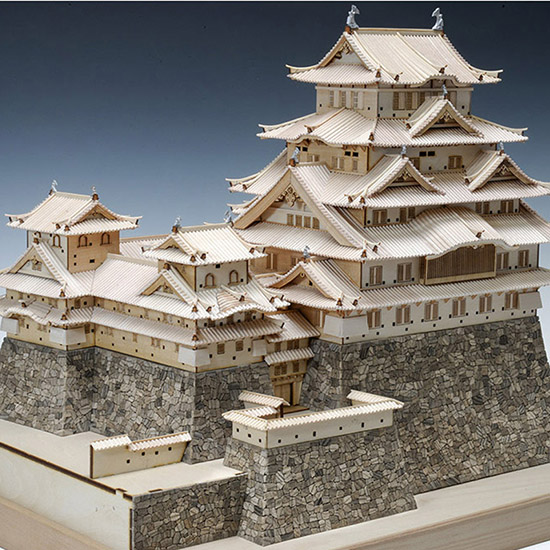 "Himeji Castle" Wooden Japanese Castle Model, by Woody JOE