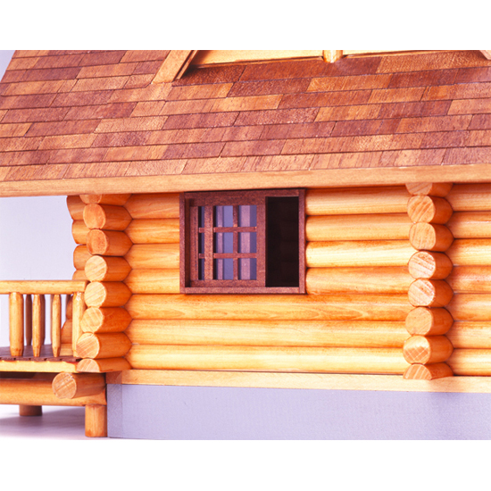 "Log cabin" Wooden Log House, by Woody JOE