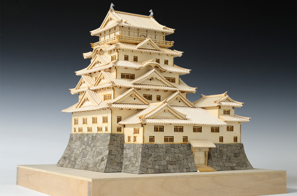 "Fukuyama Castle" Wooden Japanese Castle Model, by Woody JOE