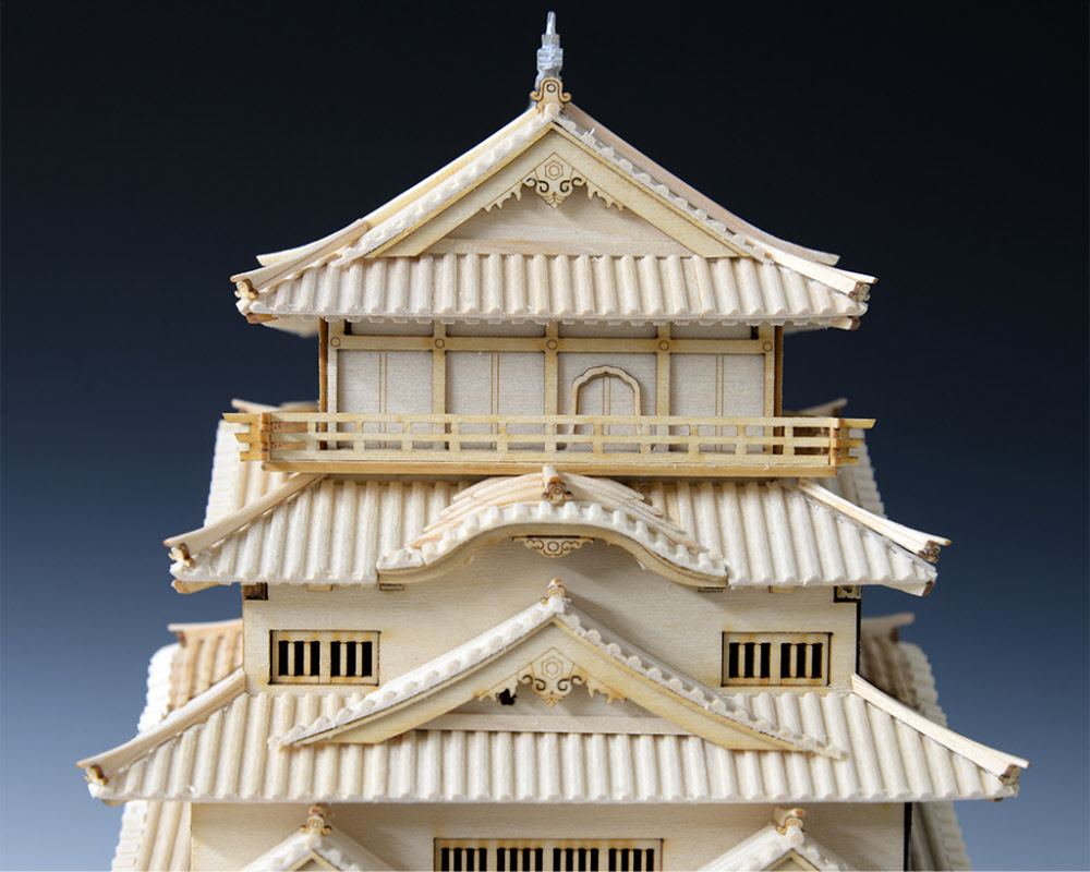 "Fukuyama Castle" Wooden Japanese Castle Model, by Woody JOE