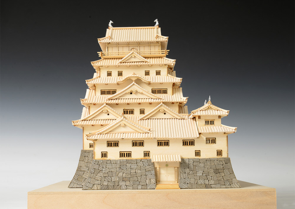 "Fukuyama Castle" Wooden Japanese Castle Model, by Woody JOE