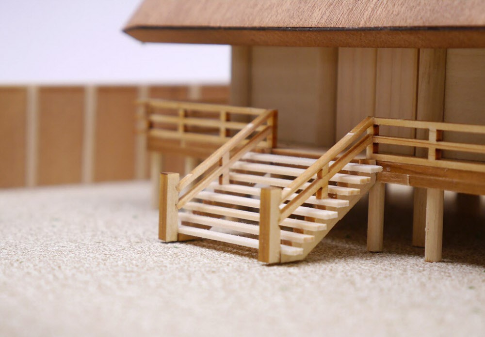 Shinmei-zukuri Shrine, Japanese Shrine Model, by Woody JOE