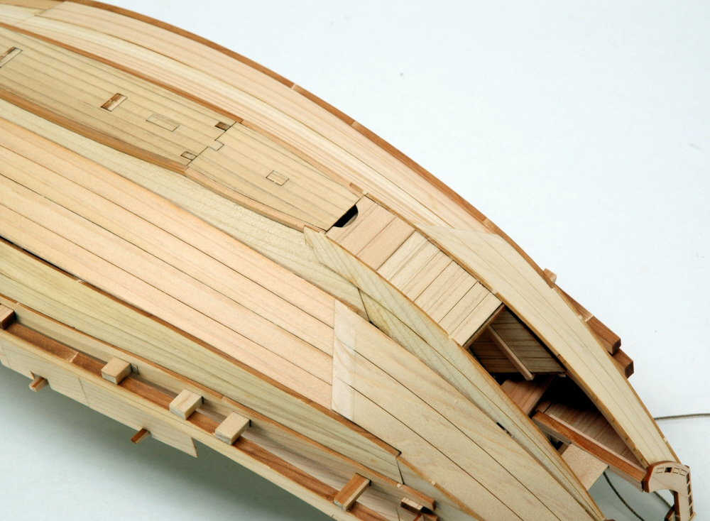 Japanese-style ship HIGAKI KAISEN Structure reproduction model, by ...
