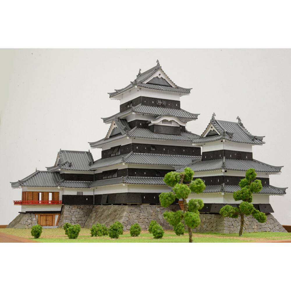 "Matsumoto Castle" Wooden Japanese Castle Model, by Woody JOE