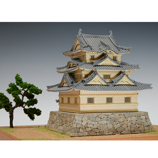 Uwajima Castle, Japanese Castle Model, by Woody JOE