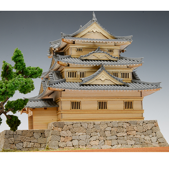 Uwajima Castle, Japanese Castle Model, by Woody JOE